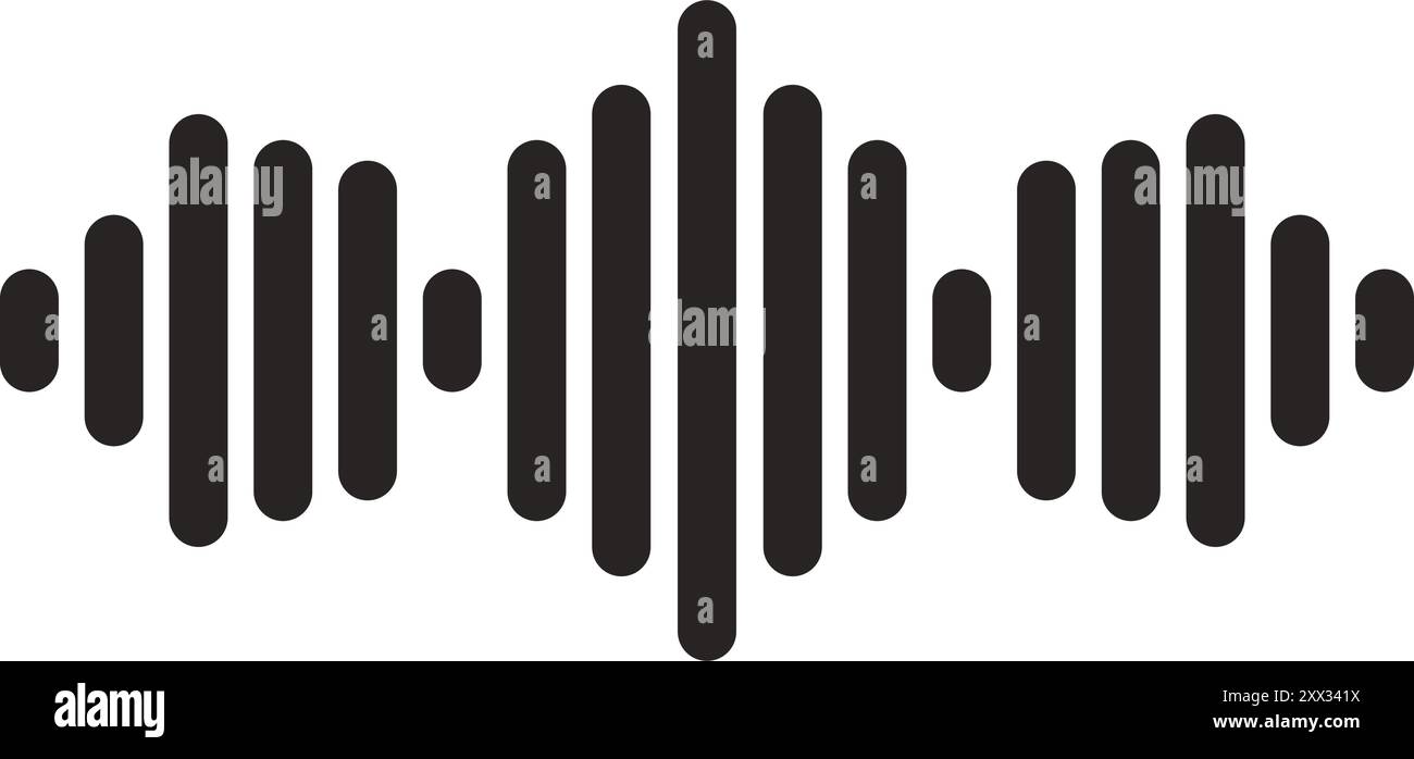 sound wave icon vector illustration logo design Stock Vector Image ...