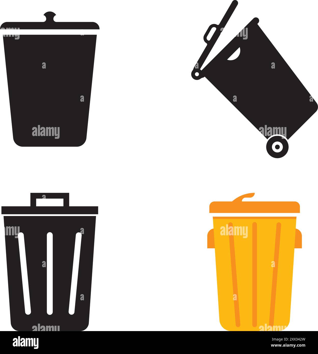 Galvanized trashcan hi-res stock photography and images - Alamy