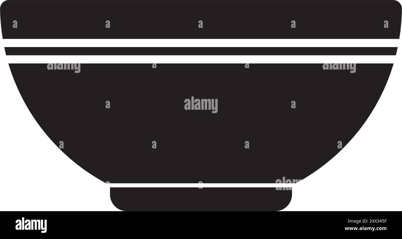 Rice bowl vector vectors hi-res stock photography and images - Alamy