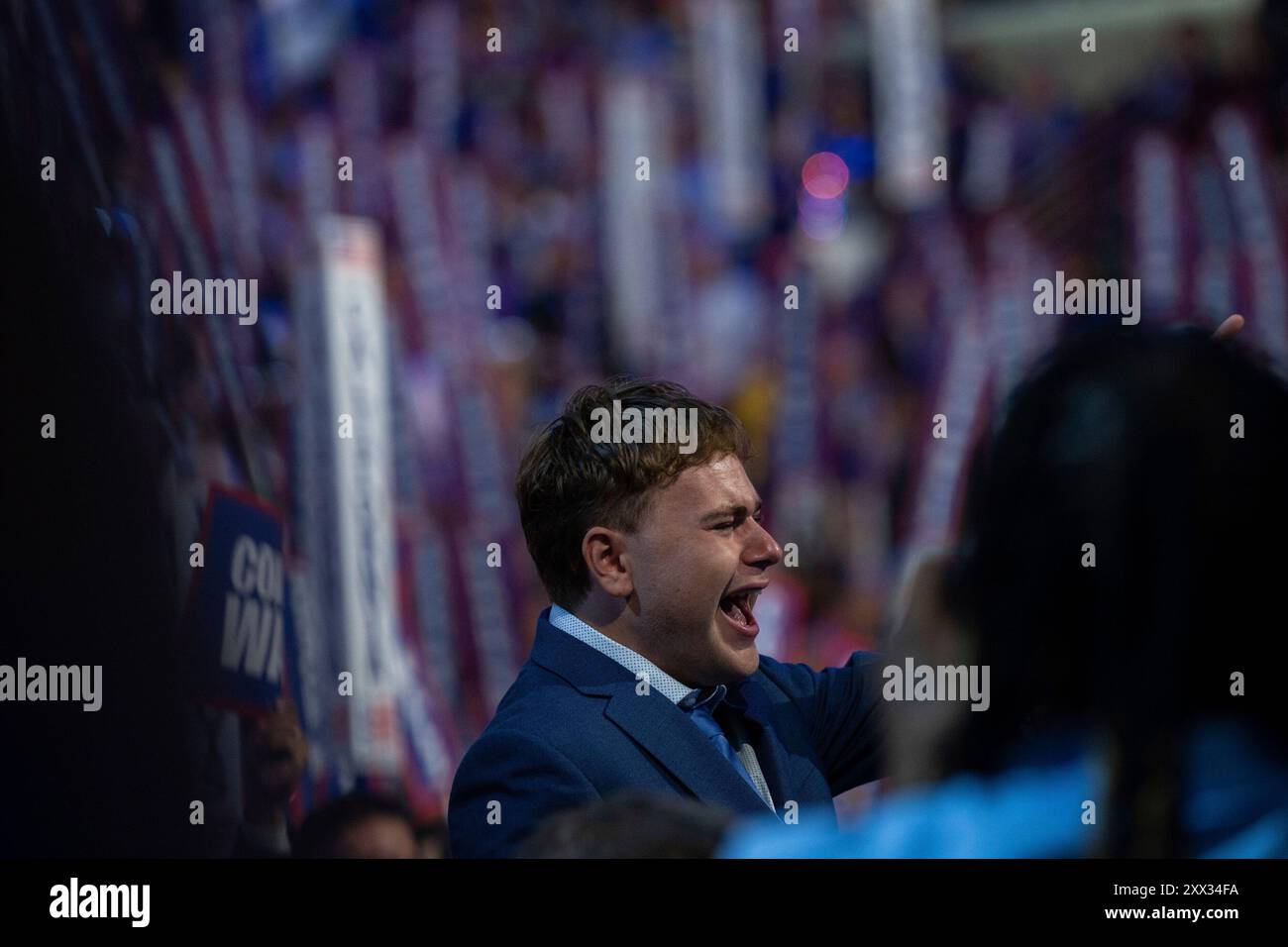Chicago, Vereinigte Staaten. 21st Aug, 2024. Gus Walz, son of Governor ...