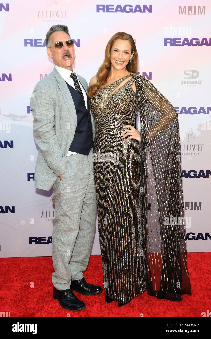 August 20, 2024, Los Angeles, California, USA: Adrian Pasdar, Amanda ...