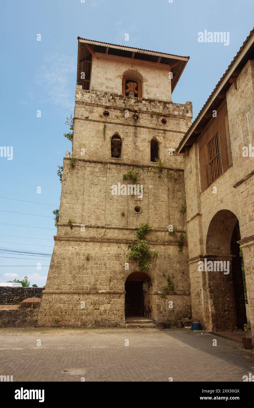 Tower of the Baclayon church. Bohol,Philippines Stock Photo - Alamy