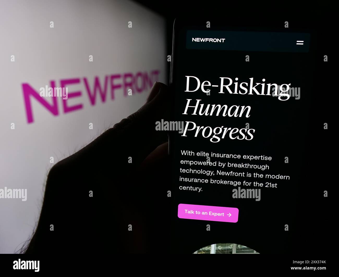 Newfront logo hi-res stock photography and images - Alamy