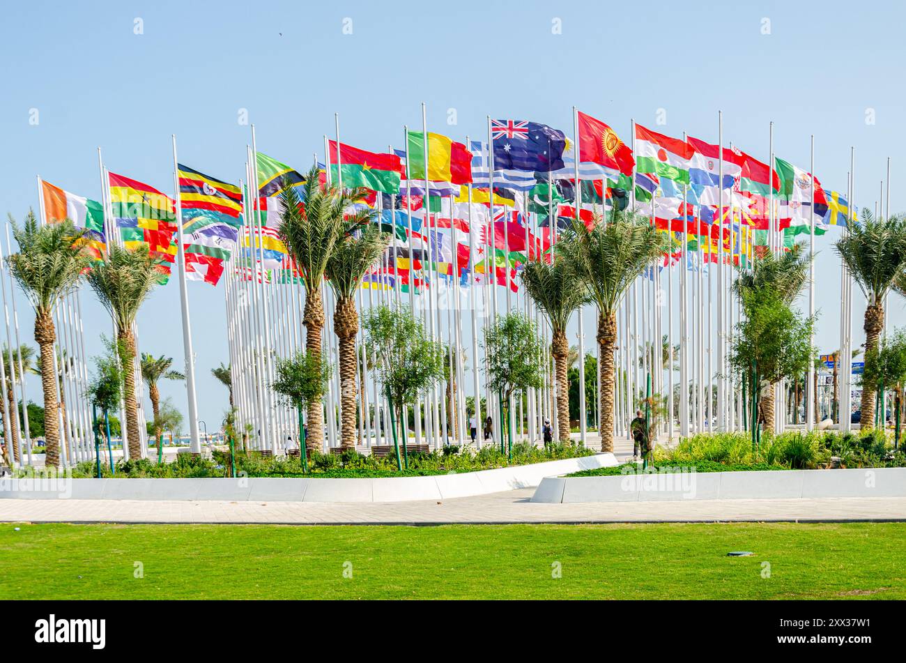 Colorful collection of flags of nations Stock Photo - Alamy