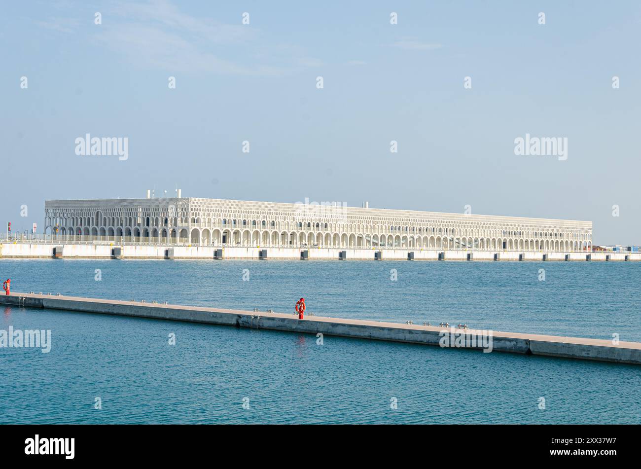 Cruise port terminal building at Doha, Qatar Stock Photo - Alamy
