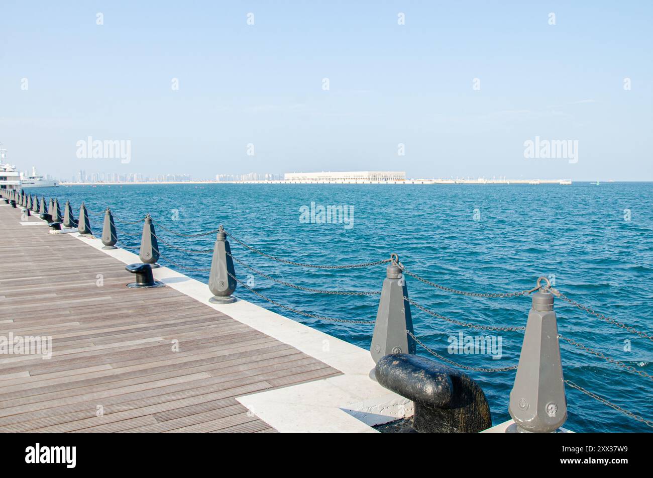 Cruise port terminal building at Doha, Qatar Stock Photo - Alamy