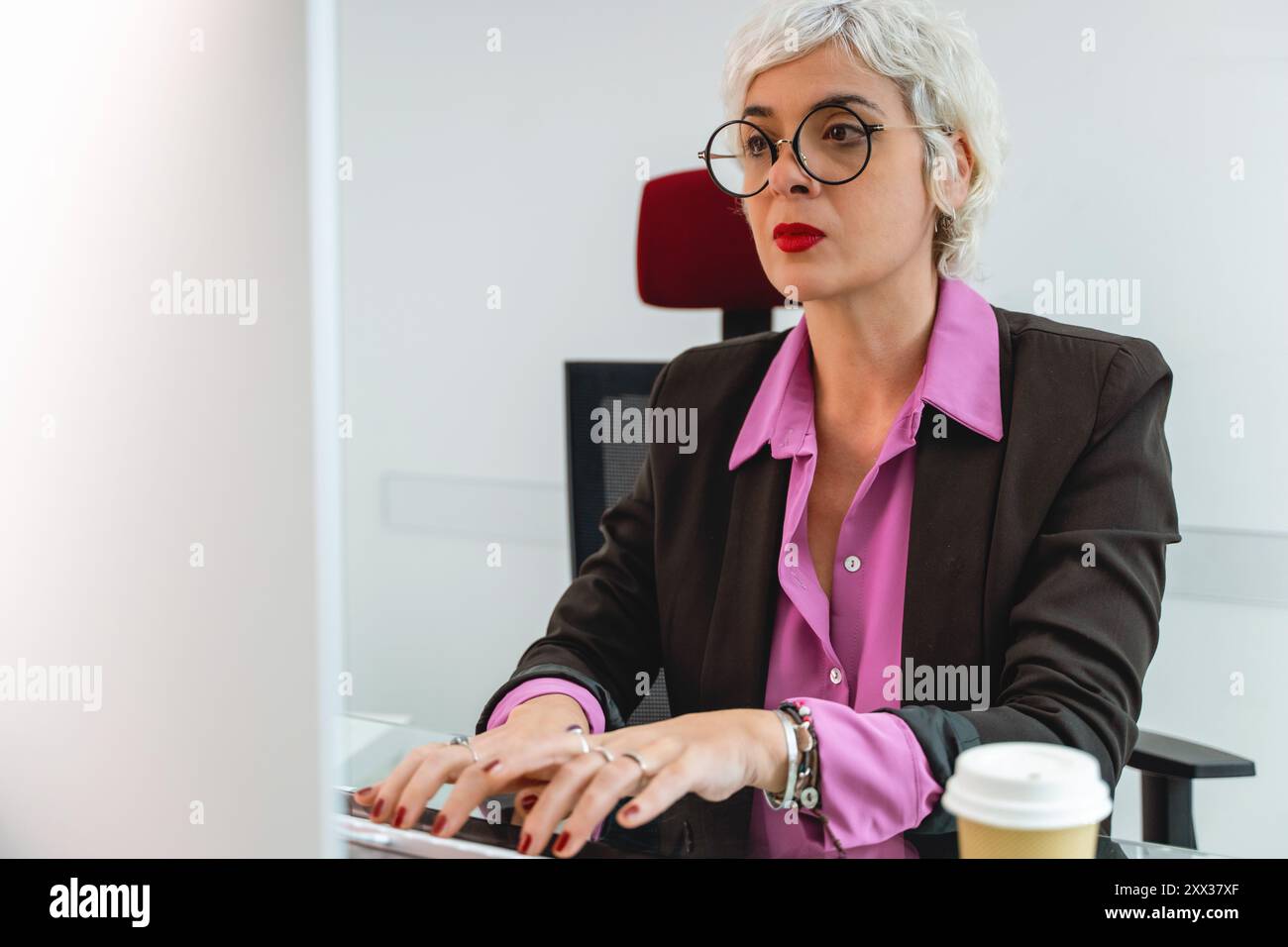 Mature female authority hi-res stock photography and images - Alamy