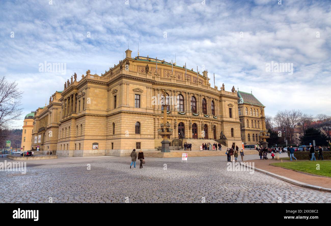 The Rudolfinum music auditorium in Prague, Czechia. The building was ...