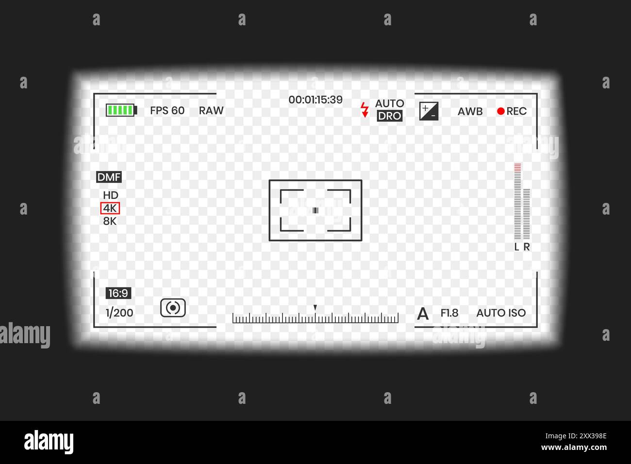 Camera viewfinder transparent background hi-res stock photography and ...