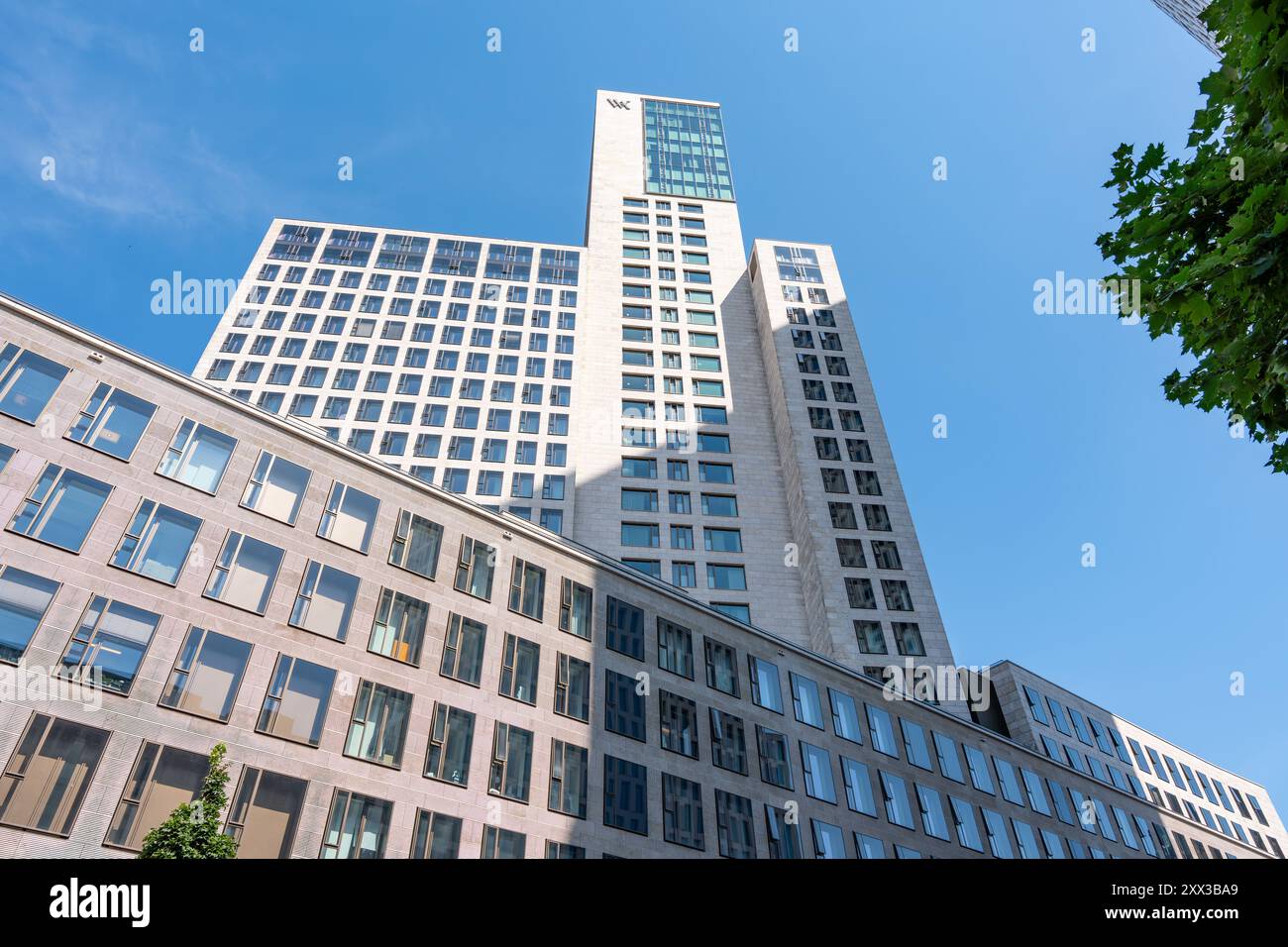 Germany Berlin August 7, 2024. The busiest street in Berlin, located ...