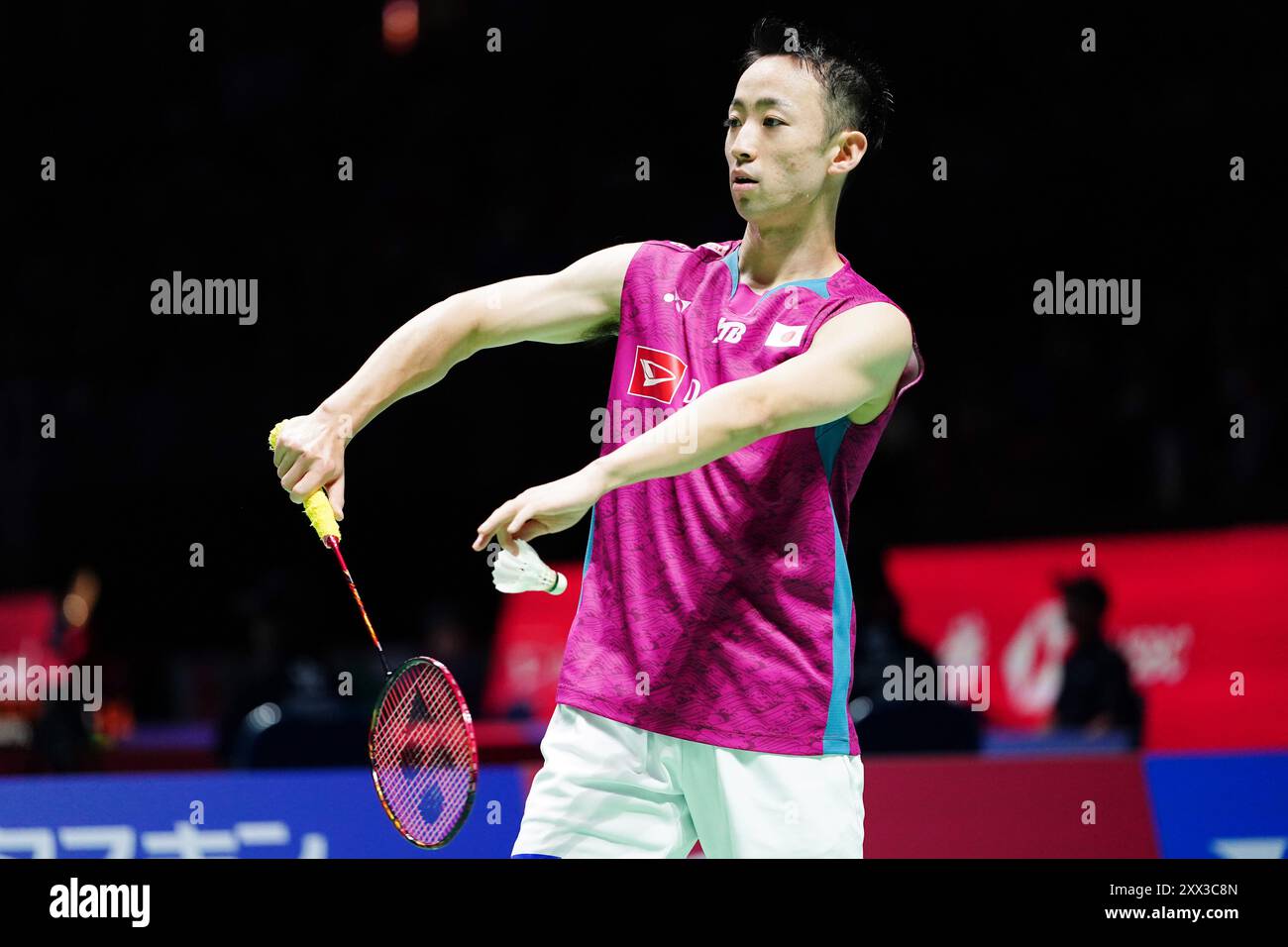 Yushi Tanaka (JPN), AUGUST 22, 2024 - Badminton : Daihatsu Japan Open 2024 Men's Singles 2nd ...