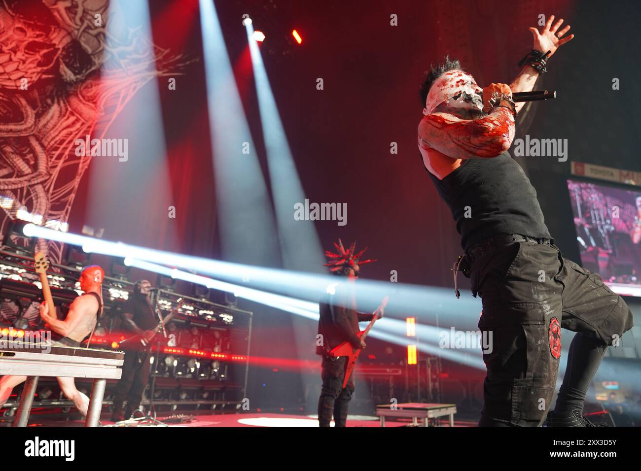 Irving, United States. 20th Aug, 2024. Chad Gray, vocalist of the ...