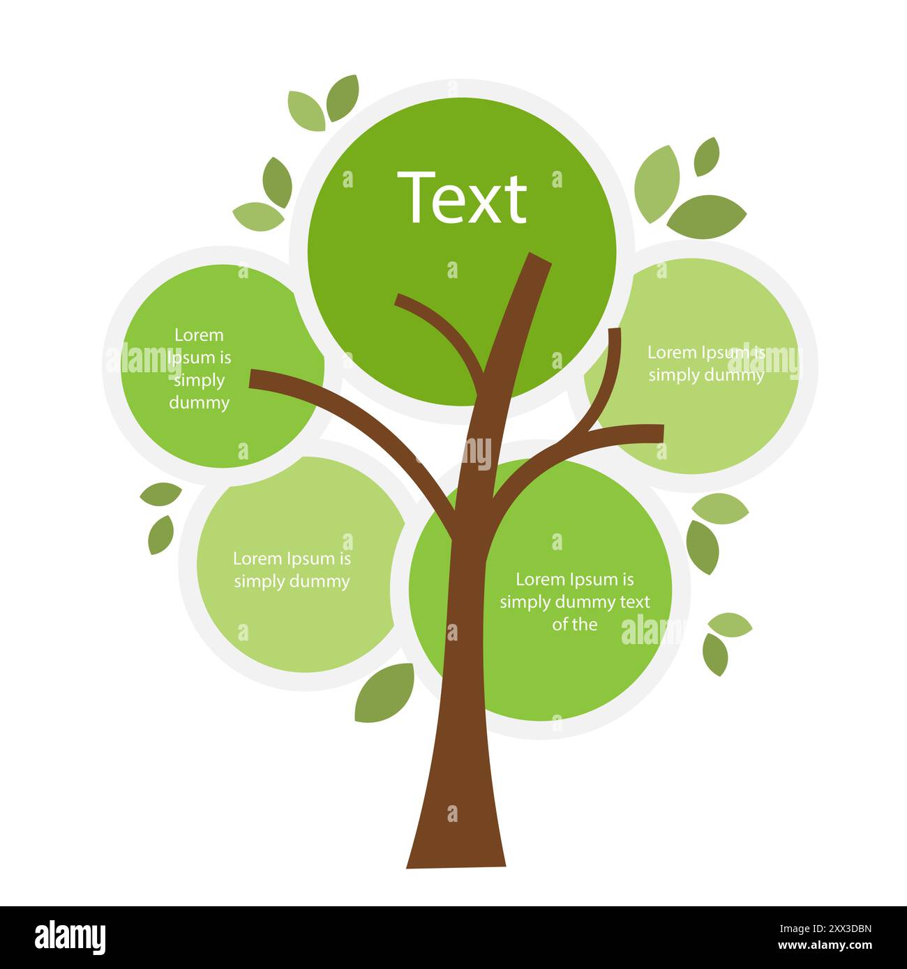 Tree for text on a white background Stock Vector Image & Art - Alamy