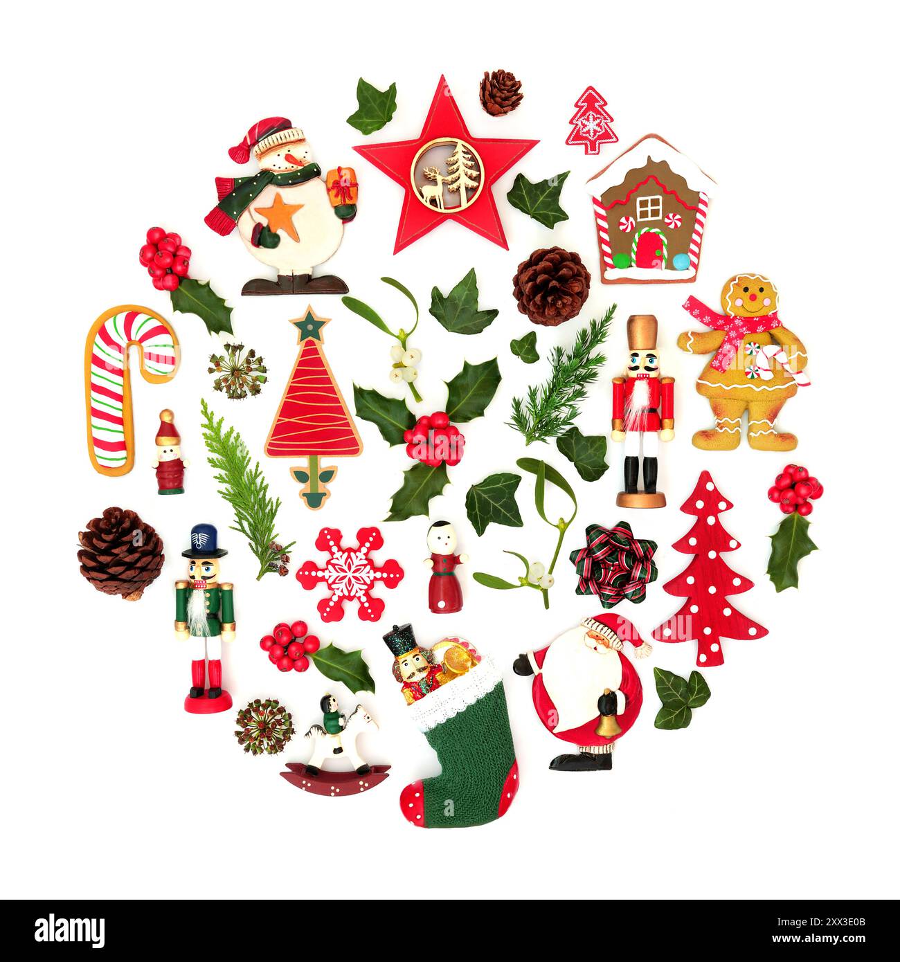 Festive elf in traditional Cut Out Stock Images & Pictures - Alamy