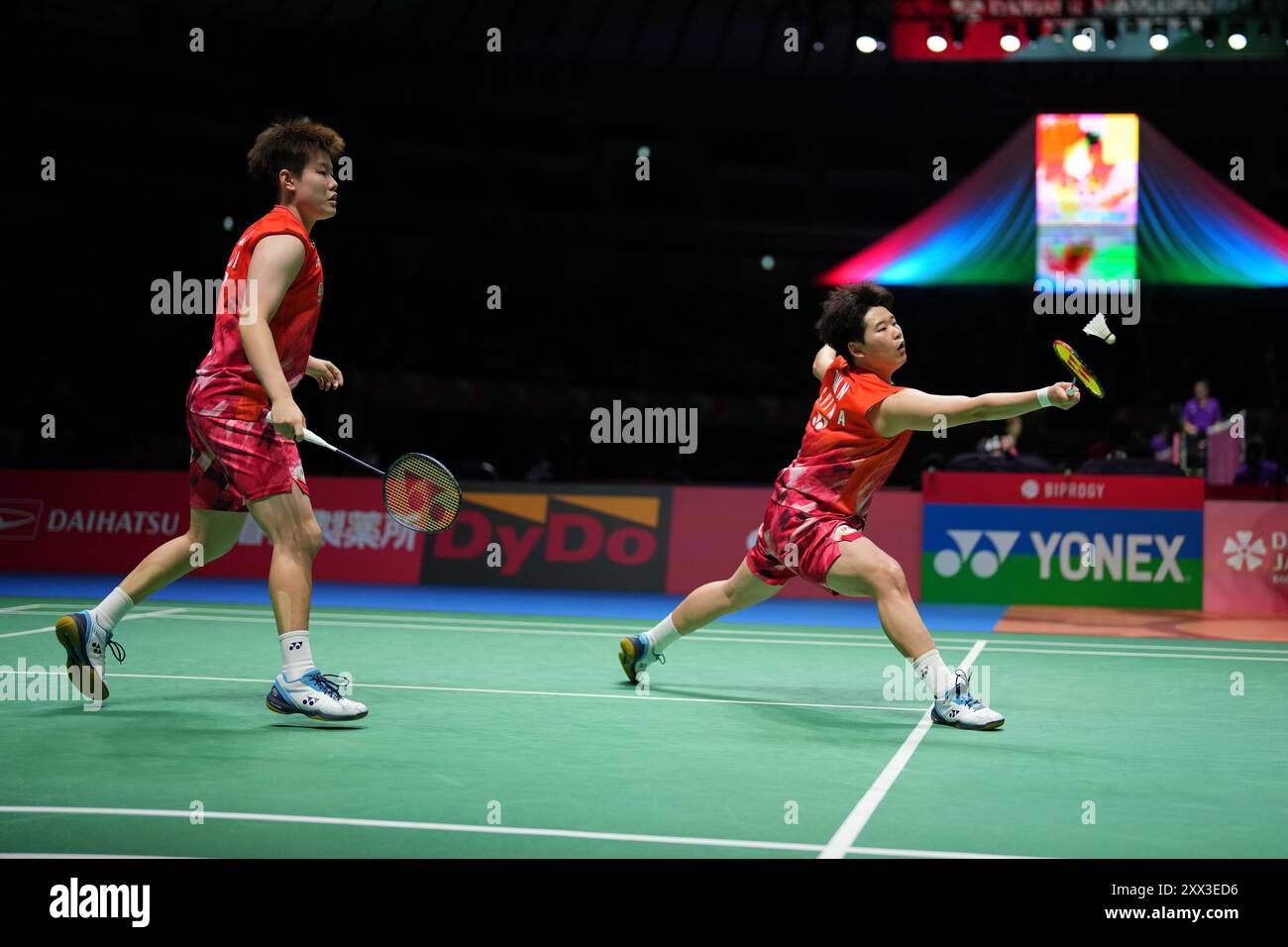 Yokohama, Japan. 22nd Aug, 2024. Liu Shengshu/Tan Ning (R) of China ...