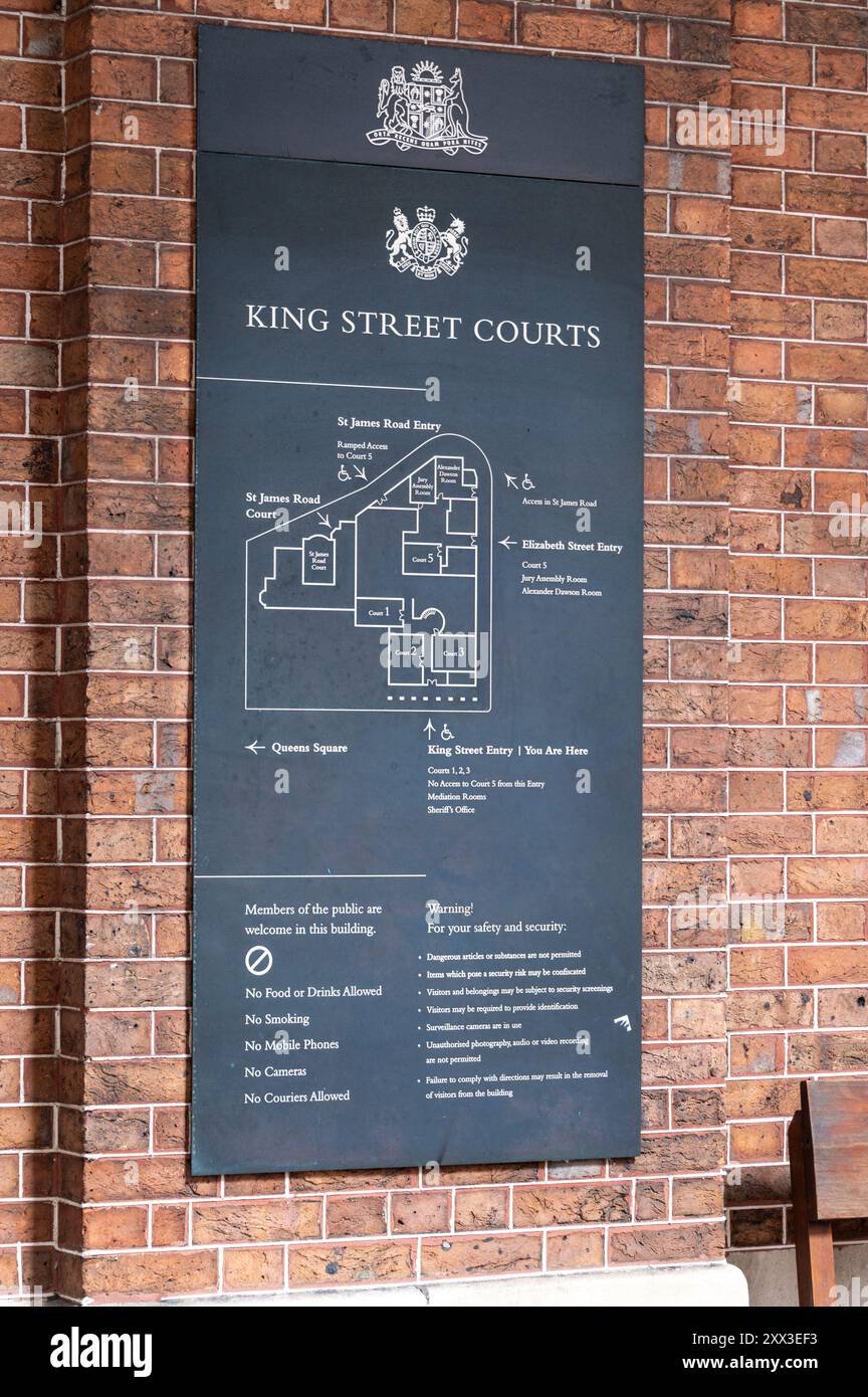 A wall plan of the Supreme Court of New South Wales in King Street ...