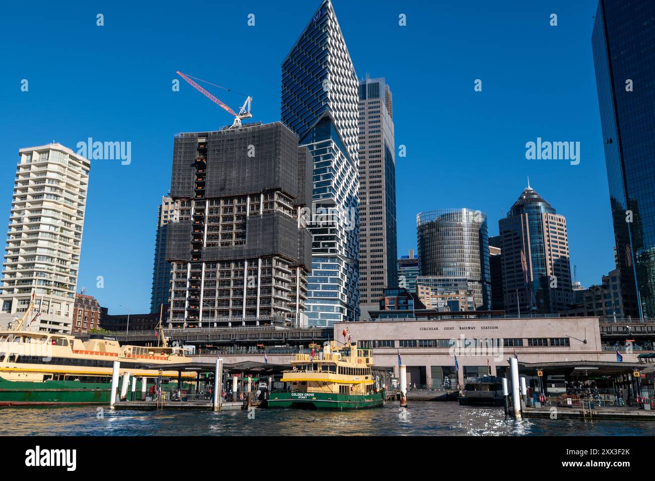 Circular Quay, the main commuter ferry terminal and the Business ...