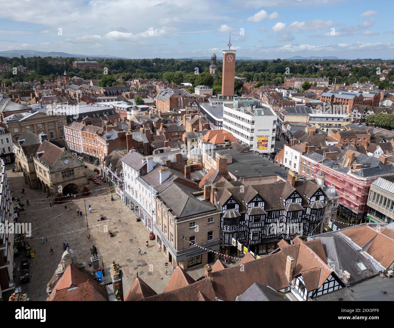 The Market Hall building shopping centre, Shrewsbury, Shropshire ...
