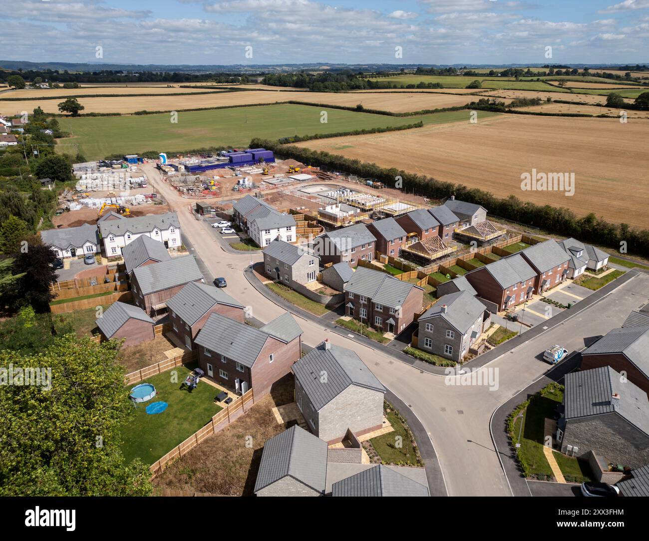 Elgar Place a new housing estate development, Hereford, Herefordshire ...