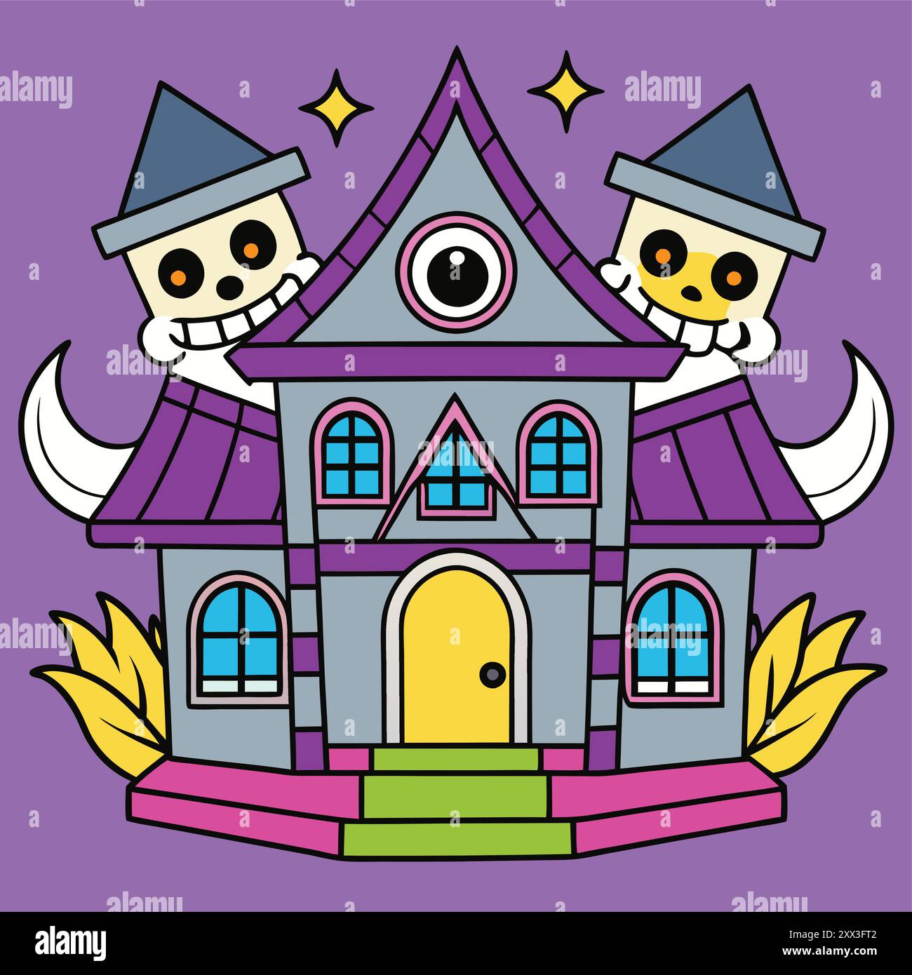 Animated haunted house hi-res stock photography and images - Alamy