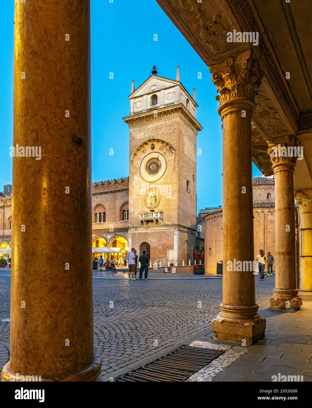 Torre Dell'Orologio, Mantua, Mantova, Italy Stock Photo - Alamy