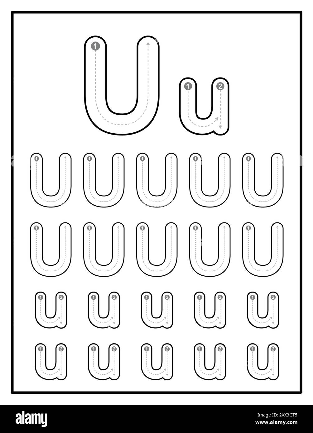 Alphabet Tracing Worksheets for Kids With Uppercase and Lowercase ...