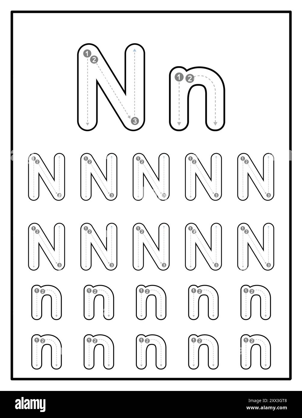 Alphabet Tracing Worksheets for Kids With Uppercase and Lowercase ...
