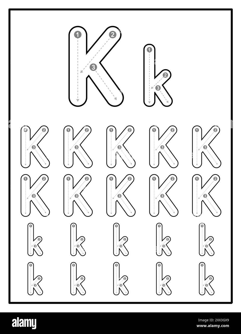 Alphabet Tracing Worksheets for Kids With Uppercase and Lowercase ...