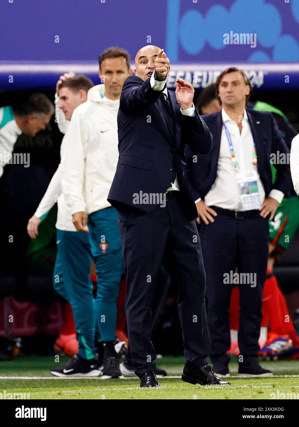 HAMBURG - Portugal coach Roberto Martinez during the UEFA EURO 2024 ...