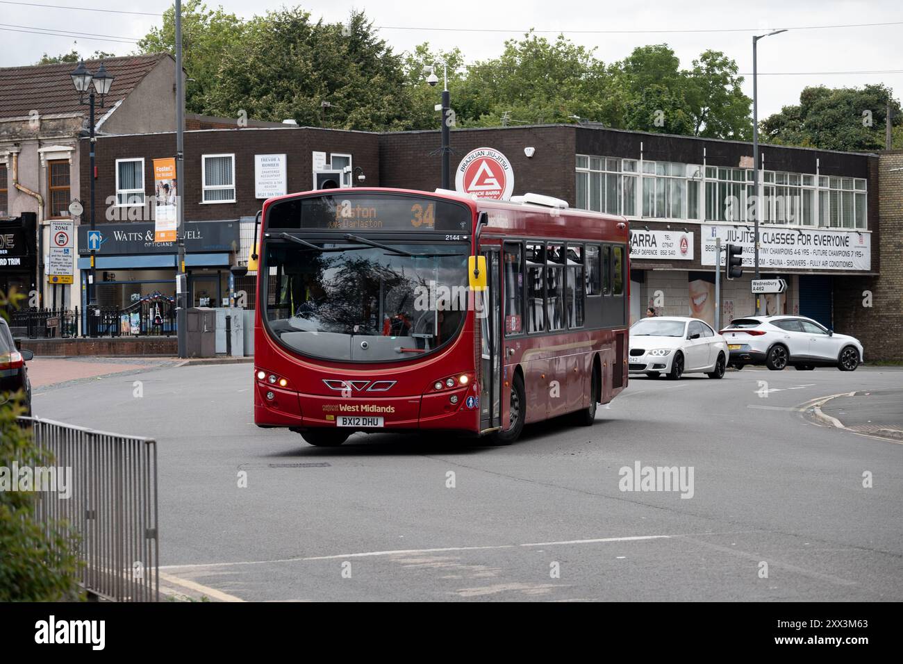 National Express West Midlands bus in Darlaston town centre, West ...