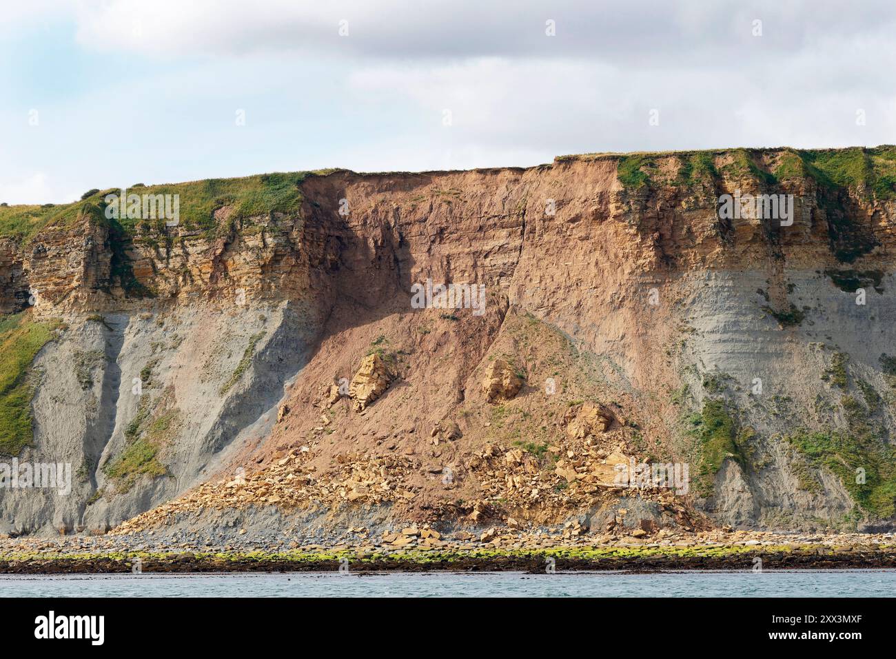 A section of the cliffs on the Dinosaur Coast has collapsed after ...