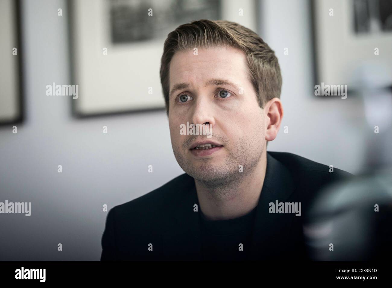 Berlin, Deutschland. 20th Aug, 2024. Kevin Kuehnert, SPD General ...