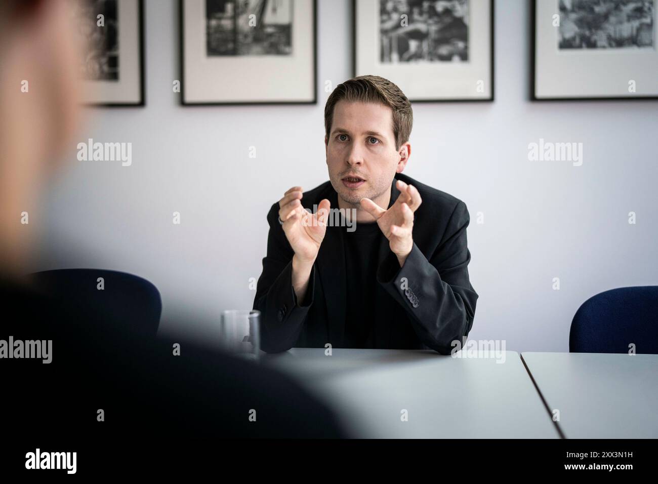 Berlin, Deutschland. 20th Aug, 2024. Kevin Kuehnert, SPD General ...