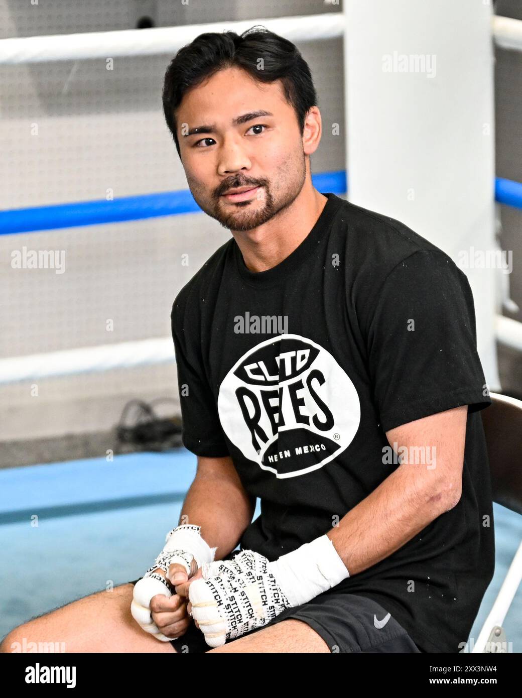 Tokyo, Japan. 19th Aug, 2024. Japan's Daigo Higa talks to the media ...