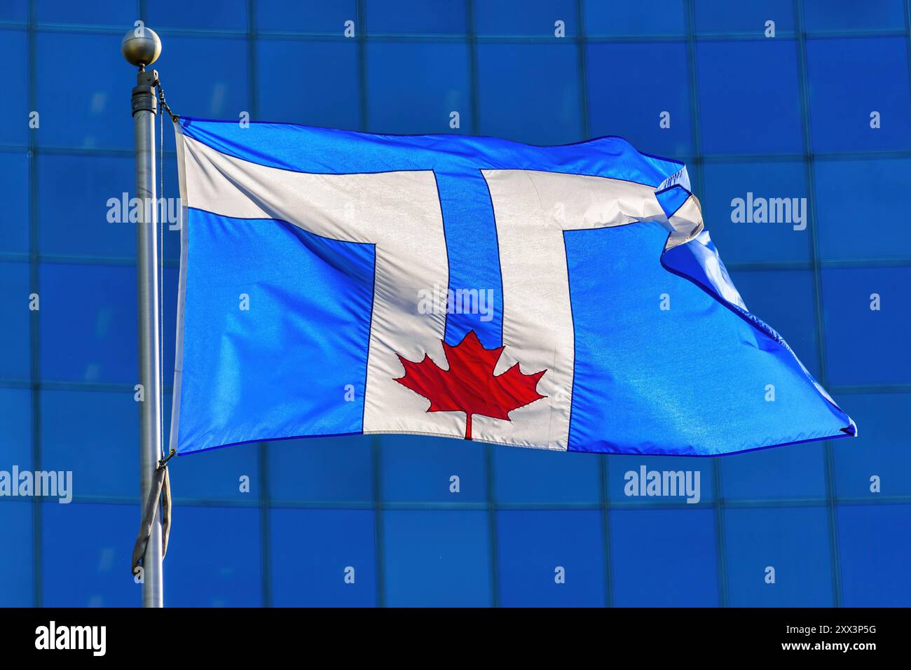 The flag of Toronto city, Canada Stock Photo - Alamy