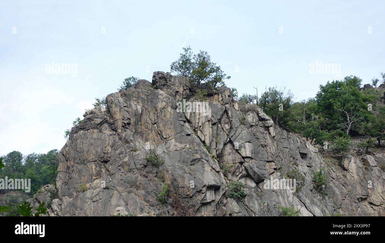 Cliffs In The Bode Gorge - Bodetal In German language - In The Harz ...