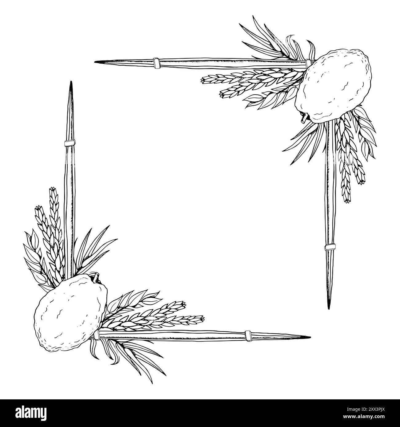 Sukkot design Cut Out Stock Images & Pictures - Alamy