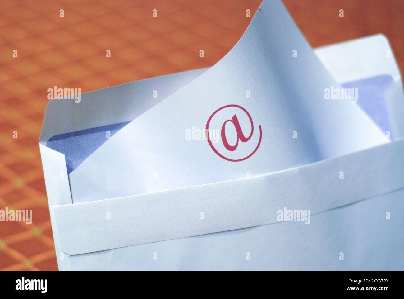 Concept photo of an envelope with e-mail characters Stock Photo - Alamy
