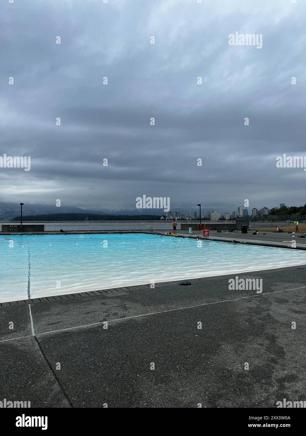 This photo shows Kitsilano Pool in Vancouver on an overcast day. The ...