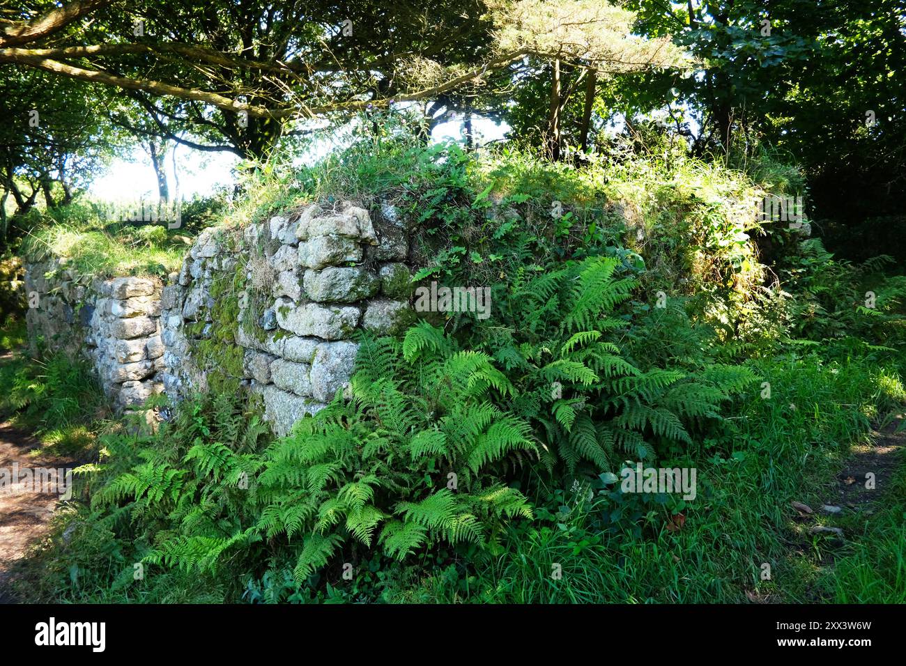 The ancient ruins of Madron Chapel and Baptistry near Penzance ...