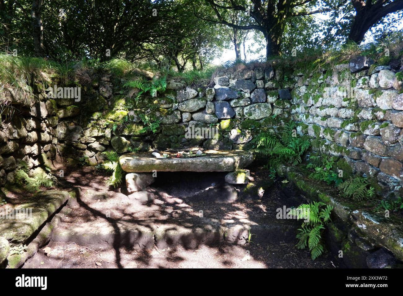 The ancient ruins of Madron Chapel and Baptistry near Penzance ...