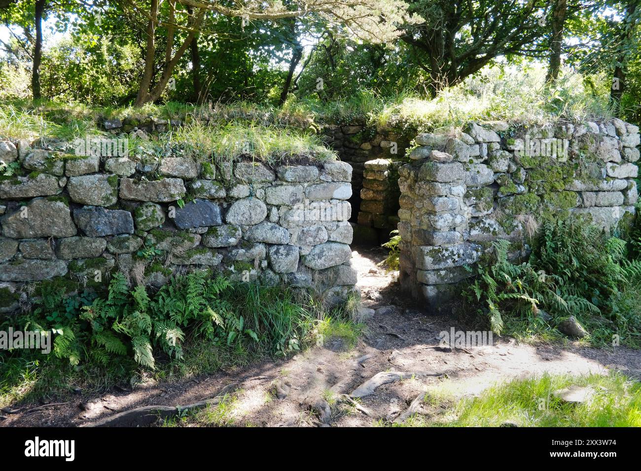 The ancient ruins of Madron Chapel and Baptistry near Penzance ...