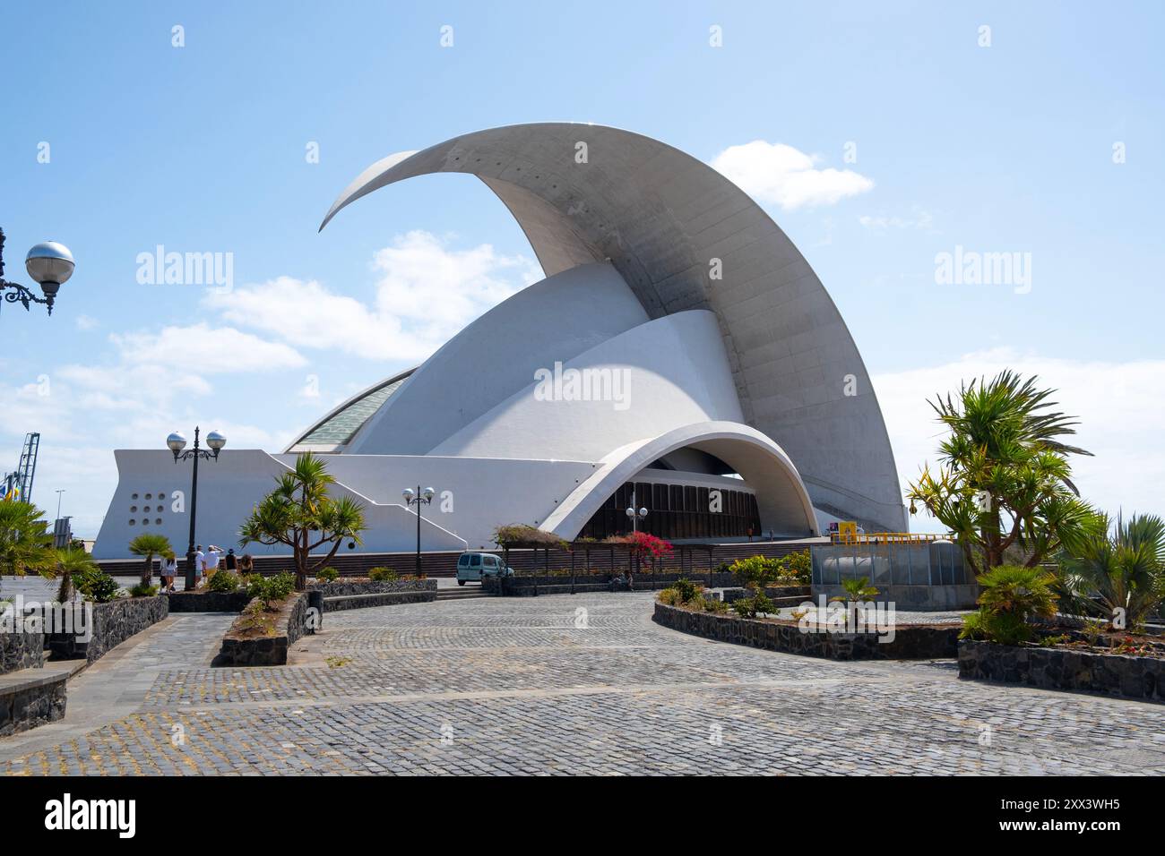 Wide angle view of the splendid Auditorio de Tenerife, by architect ...