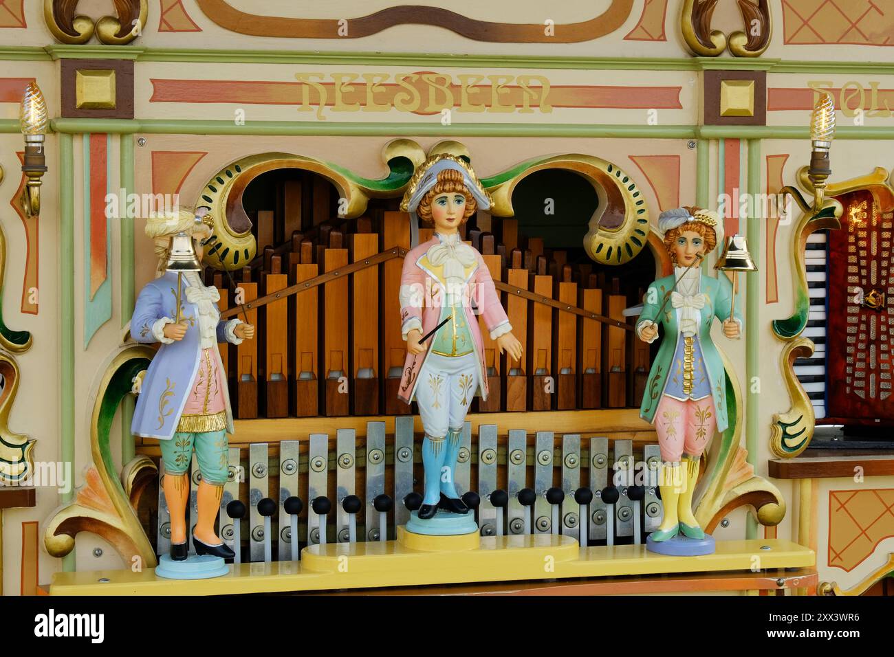 Showground Carousel Pipe Organ - John Gollop Stock Photo - Alamy