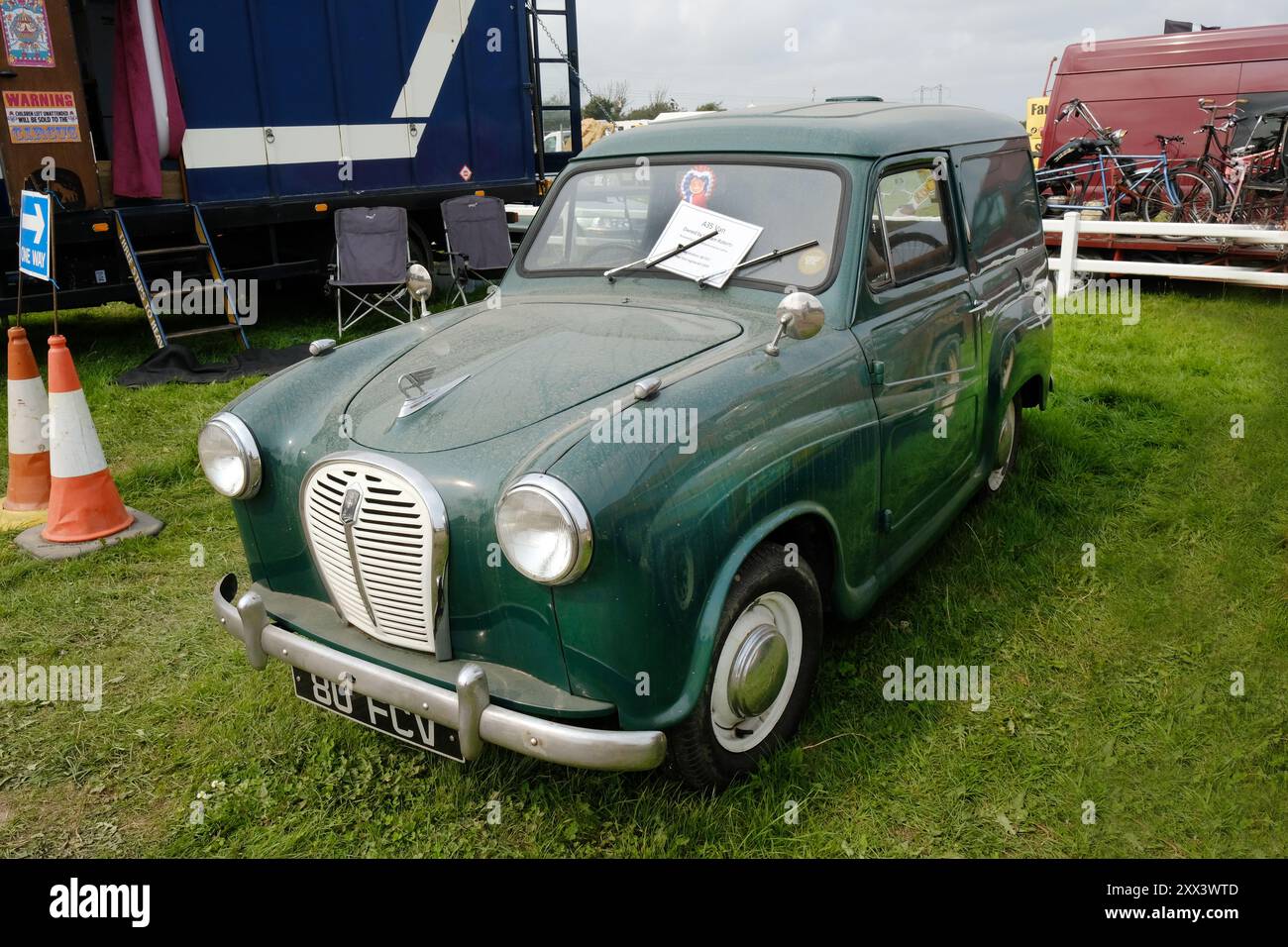 Classic Austin A35 van on show at the Stithians Showground, Cornwall ...