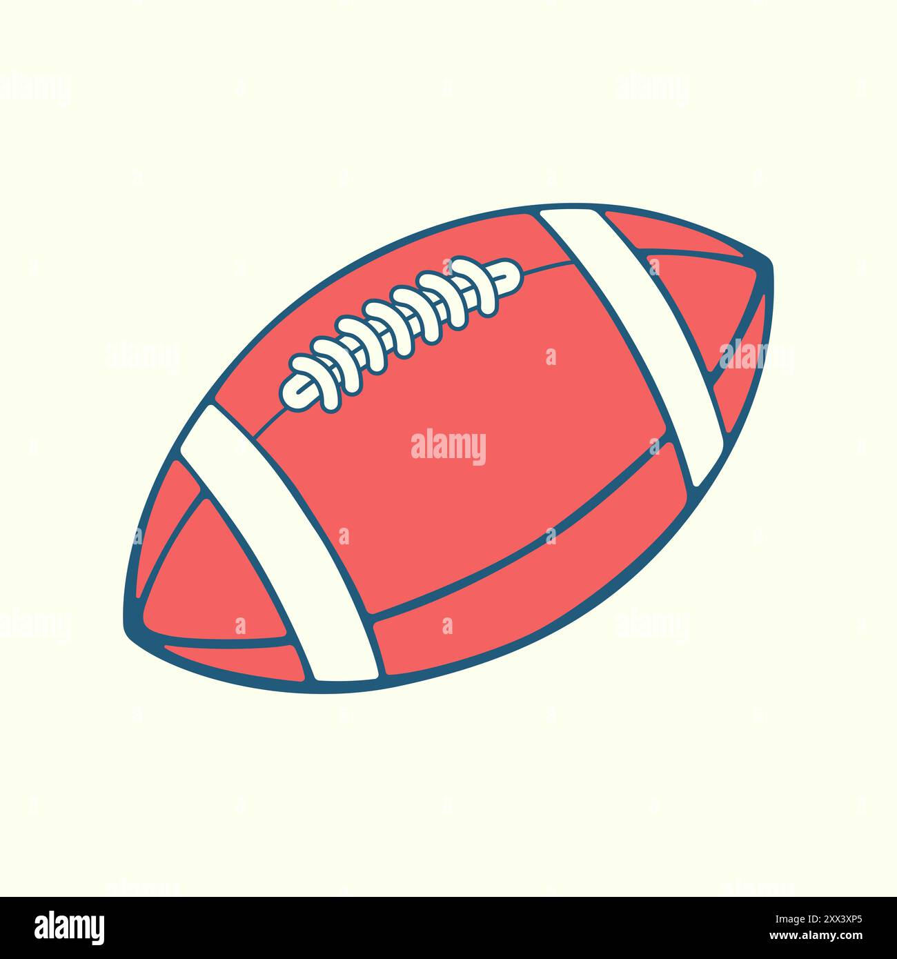 american football ball coloring pages Stock Photo - Alamy