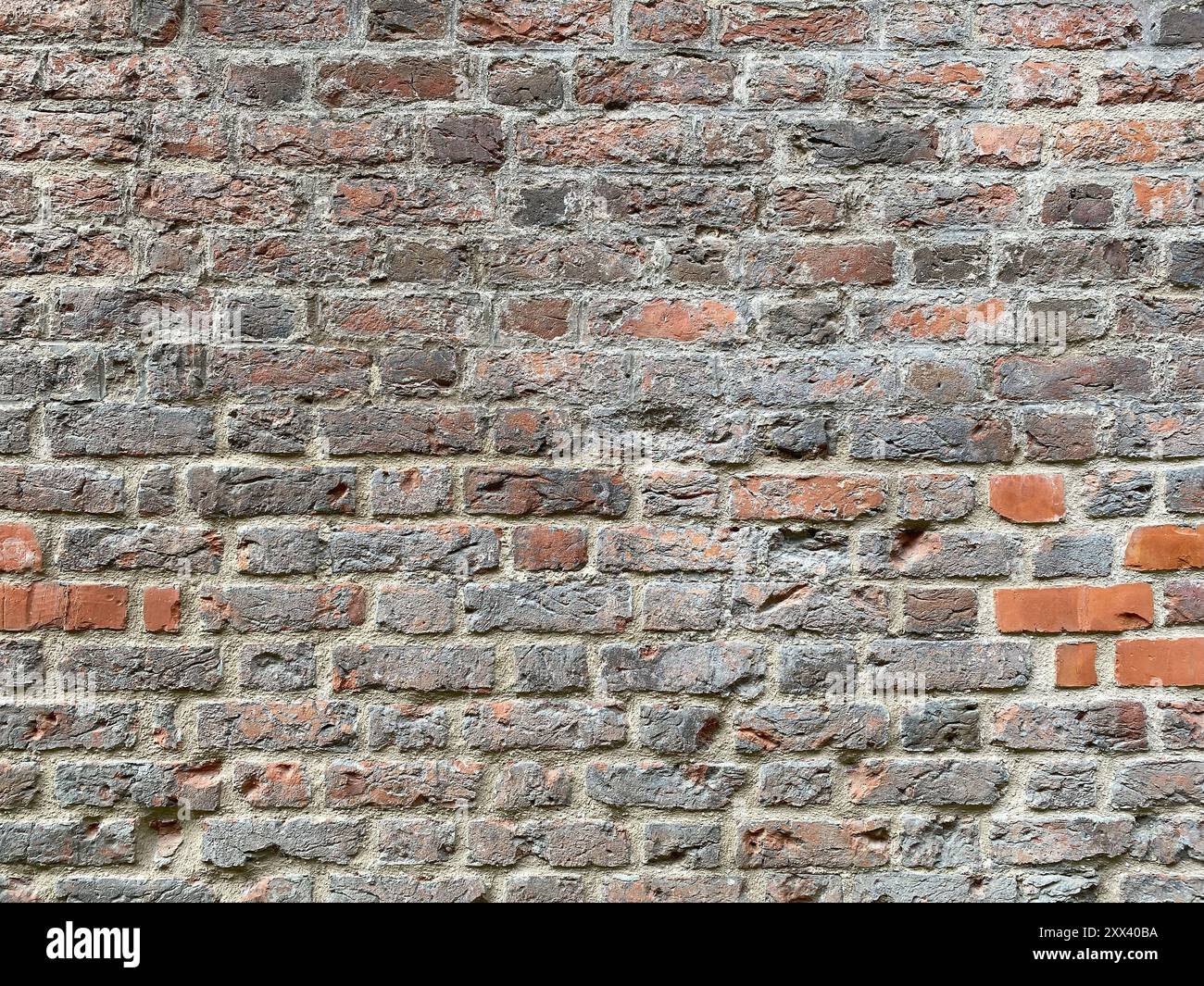 Old red brick wall texture Stock Photo - Alamy