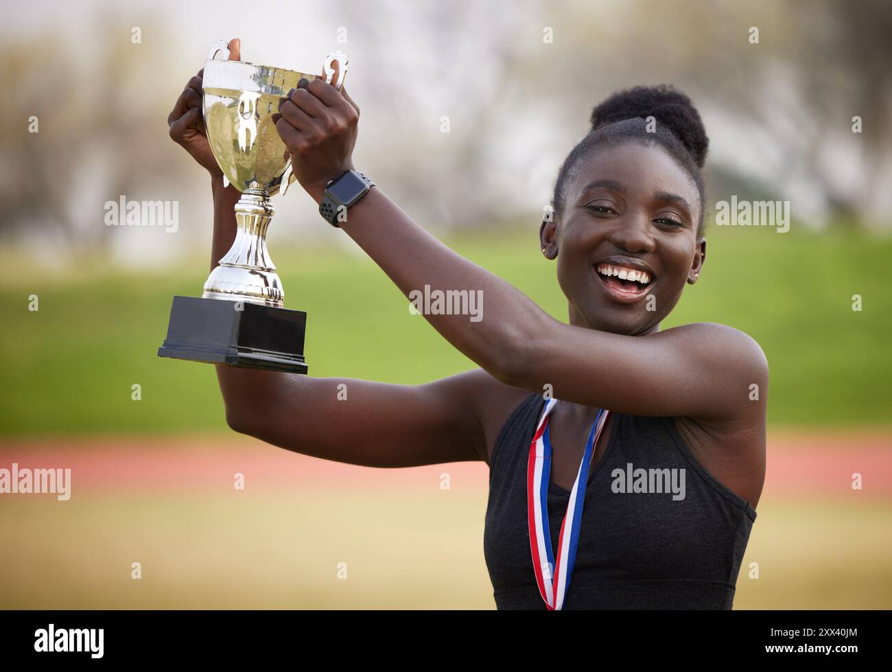 Successful girl excited celebrating win hi-res stock photography and ...