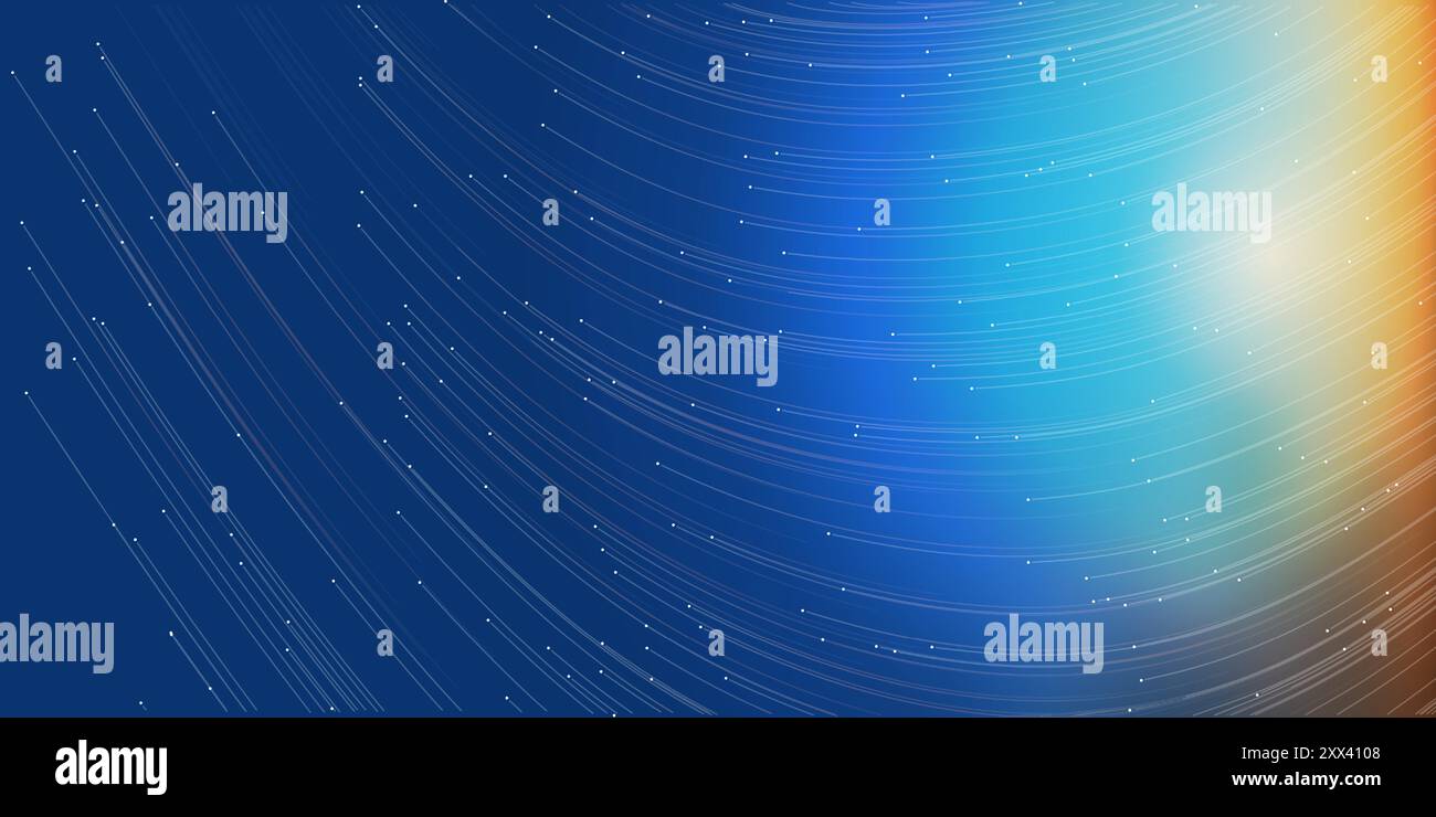 Colorful Curving,Flowing Energy Lines, Moving Particles Pattern in ...