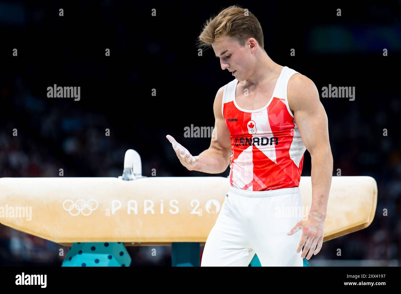 PARIS, FRANCE - JULY 31: Felix Dolci of Team Canada competing in the ...